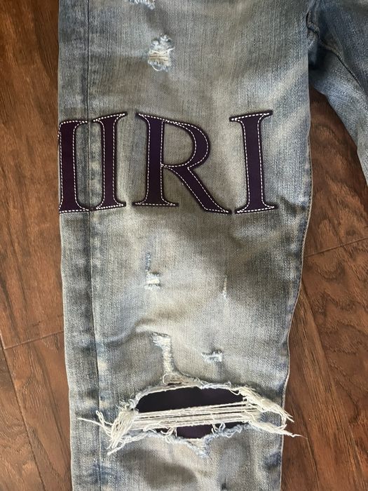 Amiri Amiri Core Denim Purple patch | Grailed