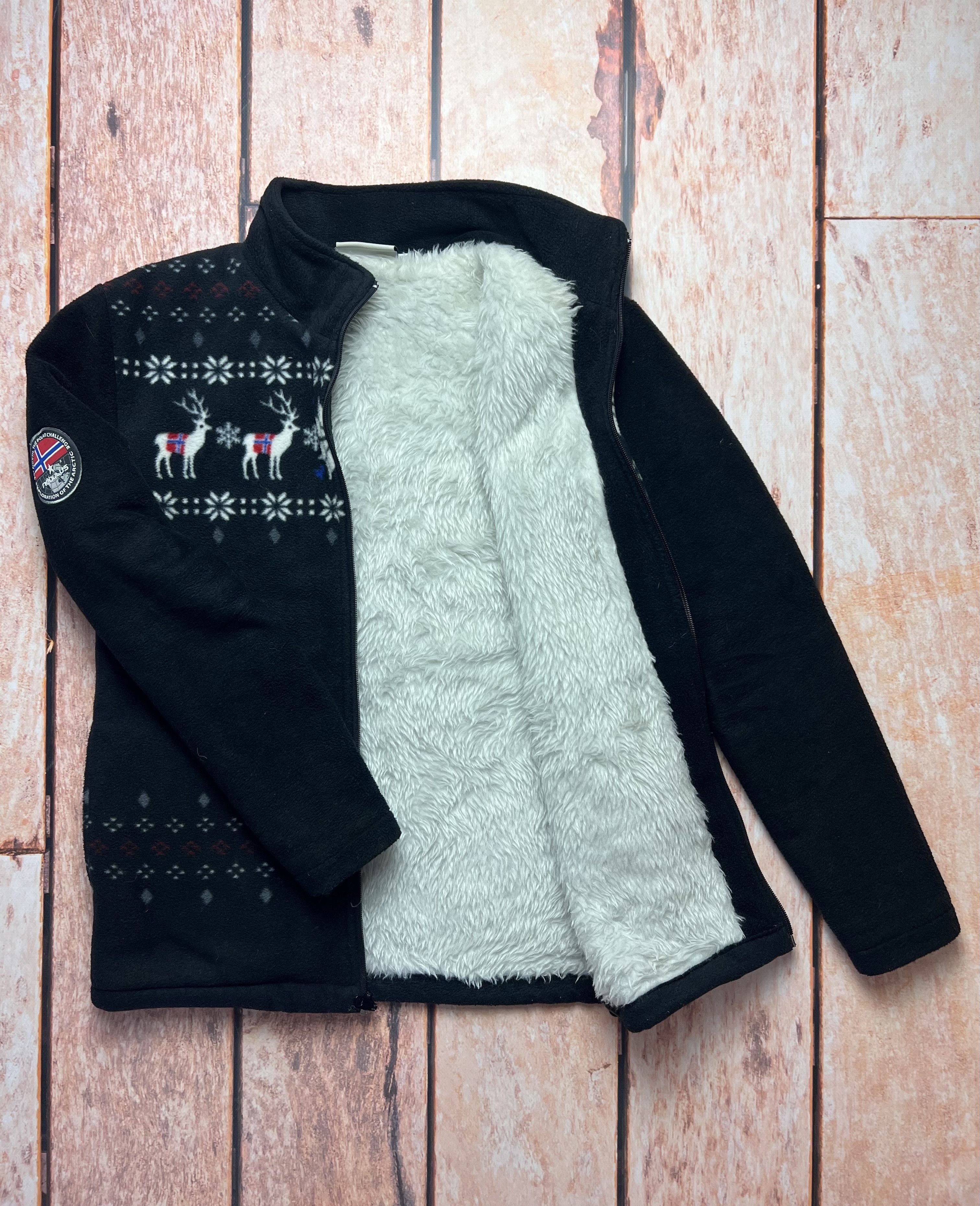 Vintage Nebulus Norwegian Deer Reindeer Fleece jacket | Grailed