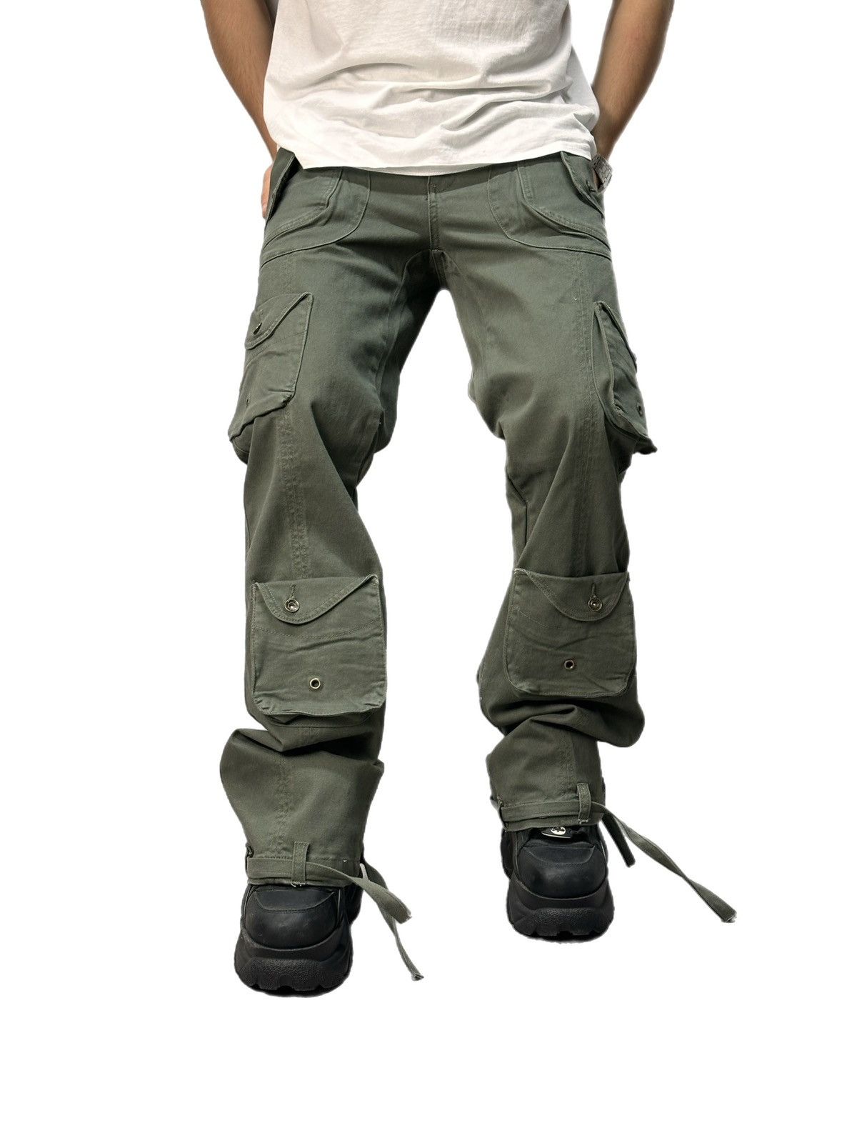 20471120 LGB Baggy GOA Flare Military Style Cargo Pants Tornado Mart ...