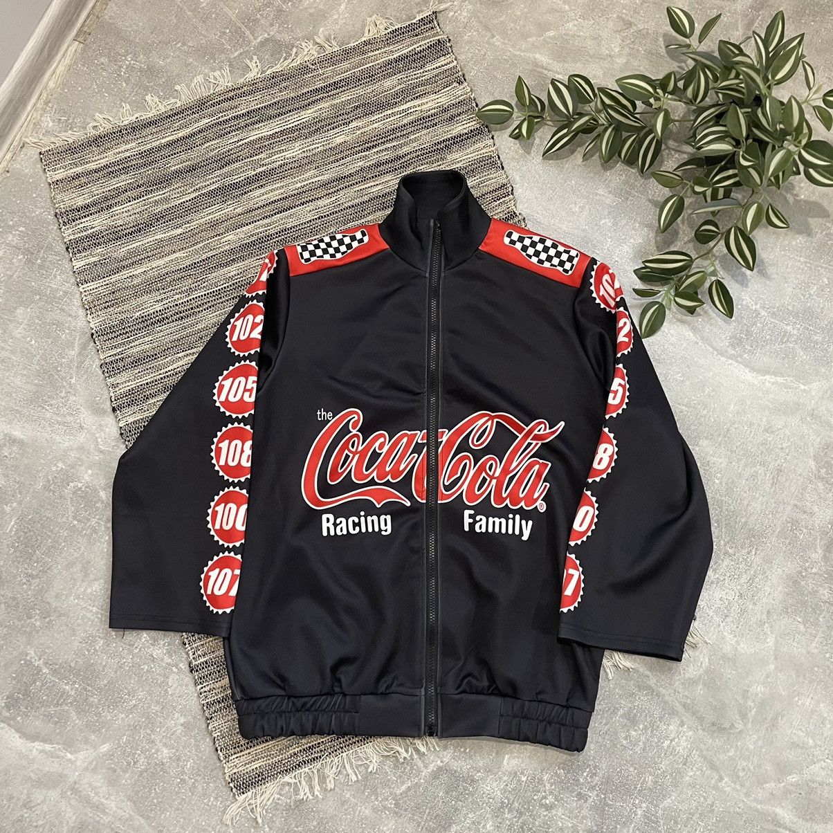 Coca Cola × Streetwear × Vintage GRAIL 90s COCA COLA MOTO JACKET RACING ...