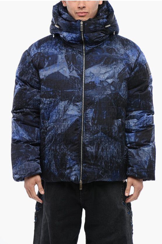 Off-White Monogram Patterned SIERRA LEONE Puffer Jacket | Grailed