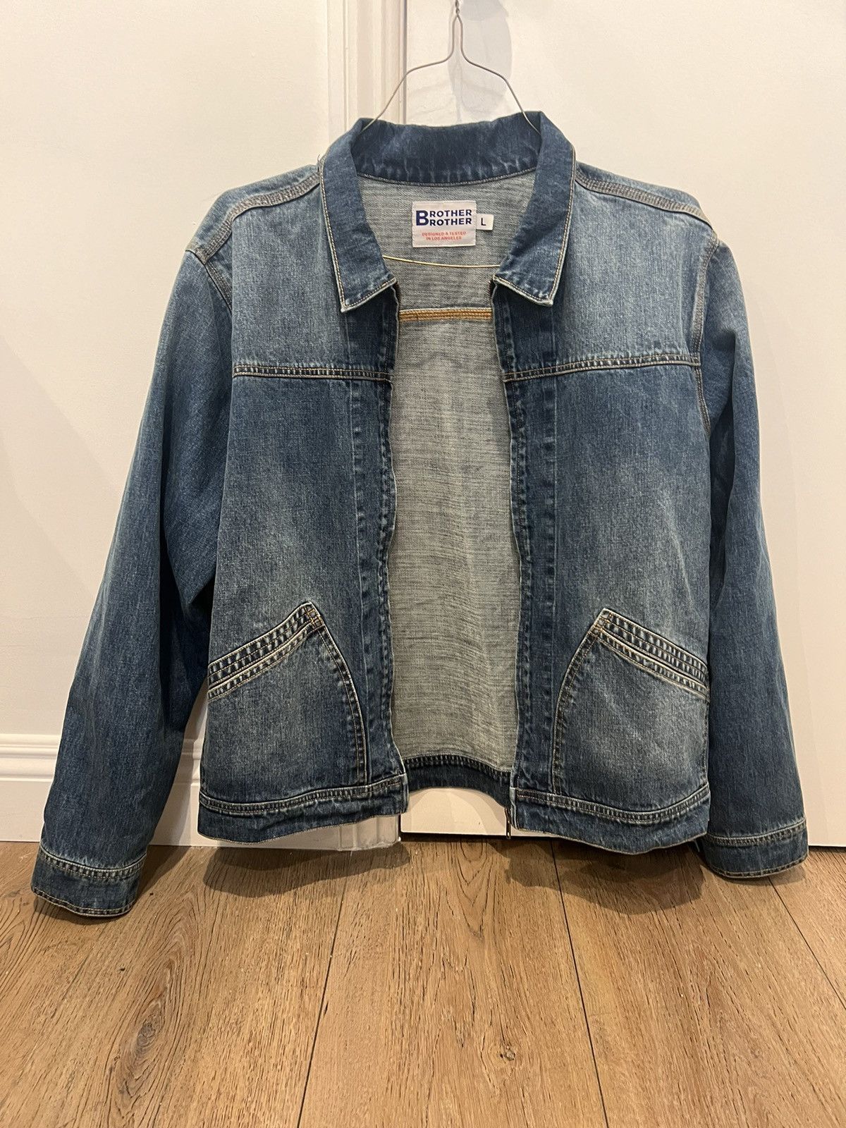 Brother Brother Brother Brother Zip Up Denim Jacket | Grailed