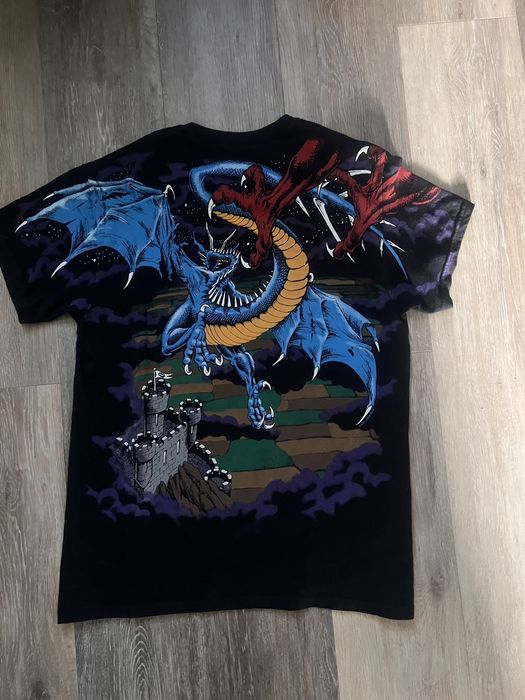 Vintage Liquid Blue Dragon T-Shirt | Grailed