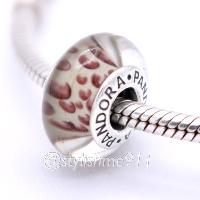 pandora Authentic Pandora Snow Leopard Murano Charm | Grailed