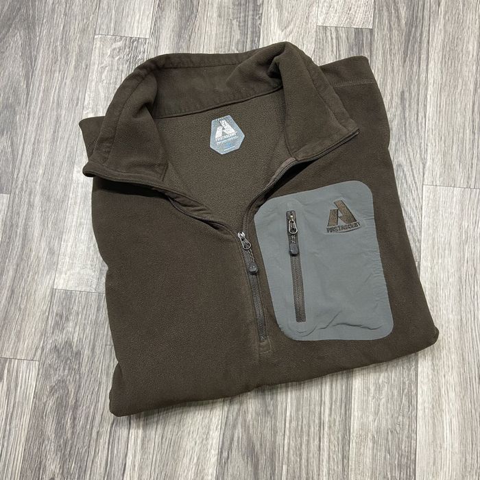 Eddie Bauer FIRST ASCENT by EDDIE BAUER 1/4 Zip Brown Fleece Hiking ...