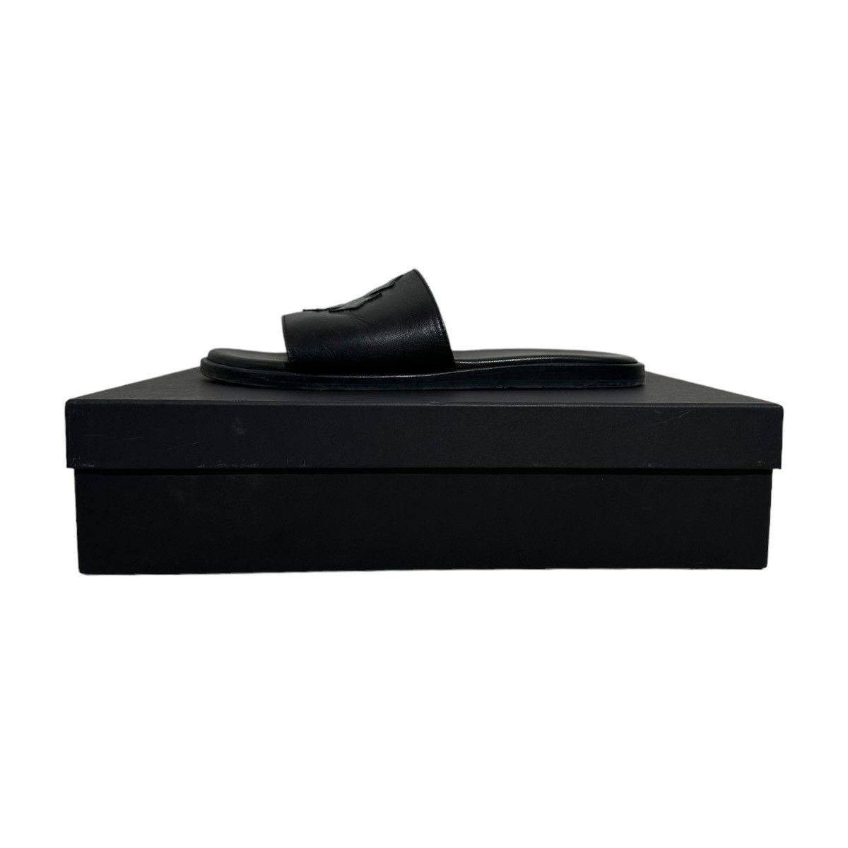 Chrome Hearts Leather Cross plus patch logo sandal | Grailed