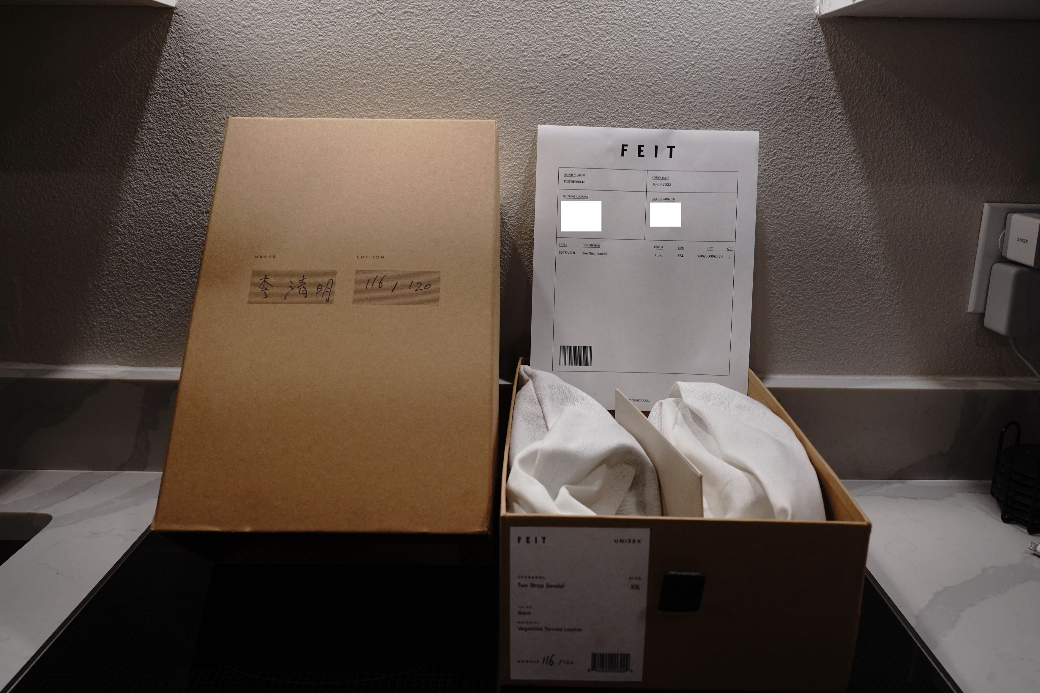 Feit Two Strap Leather Sandal | Grailed