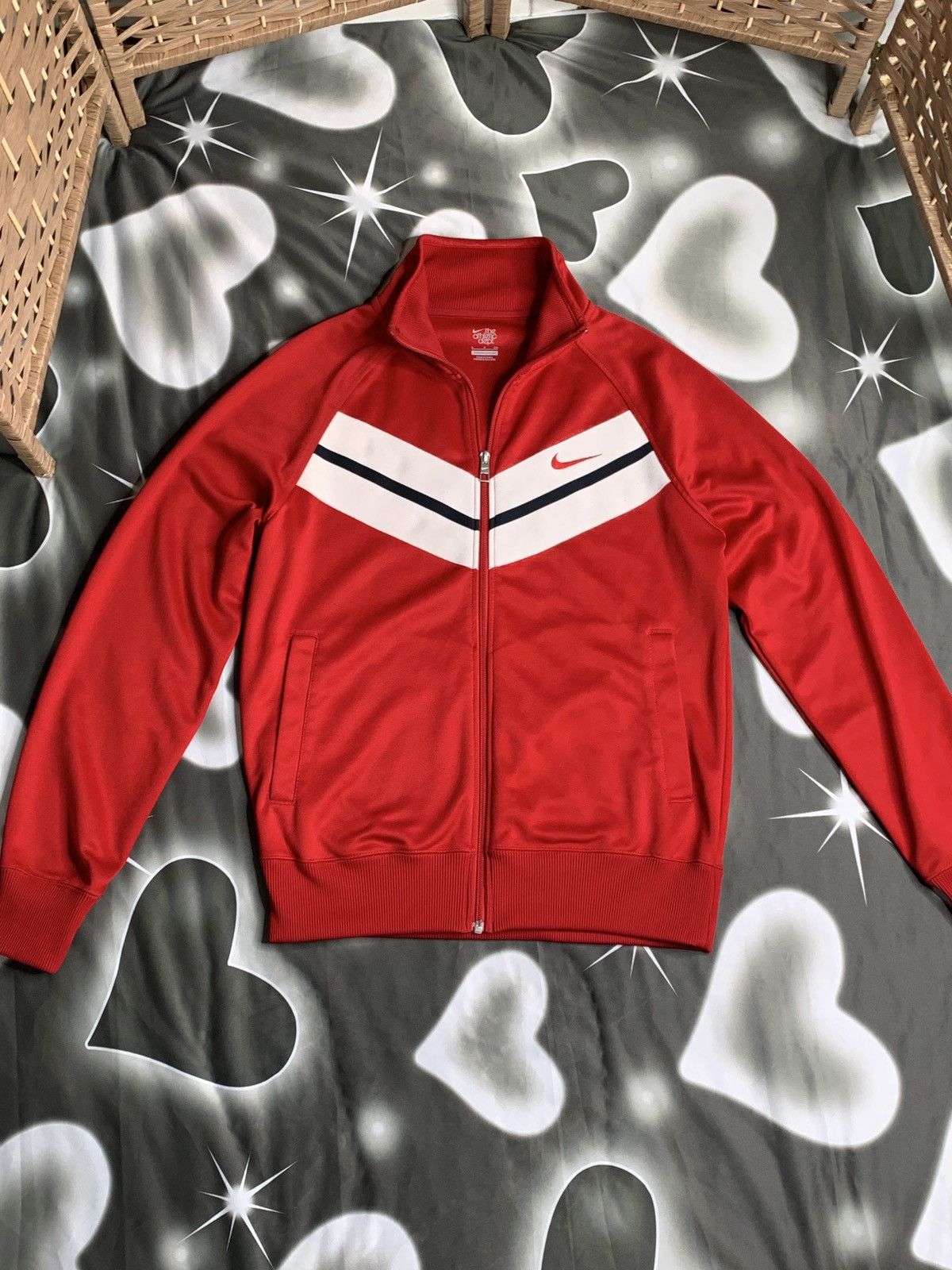 Nike Vintage Nike Mens Small Red Track Jacket Perfect Condition | Grailed