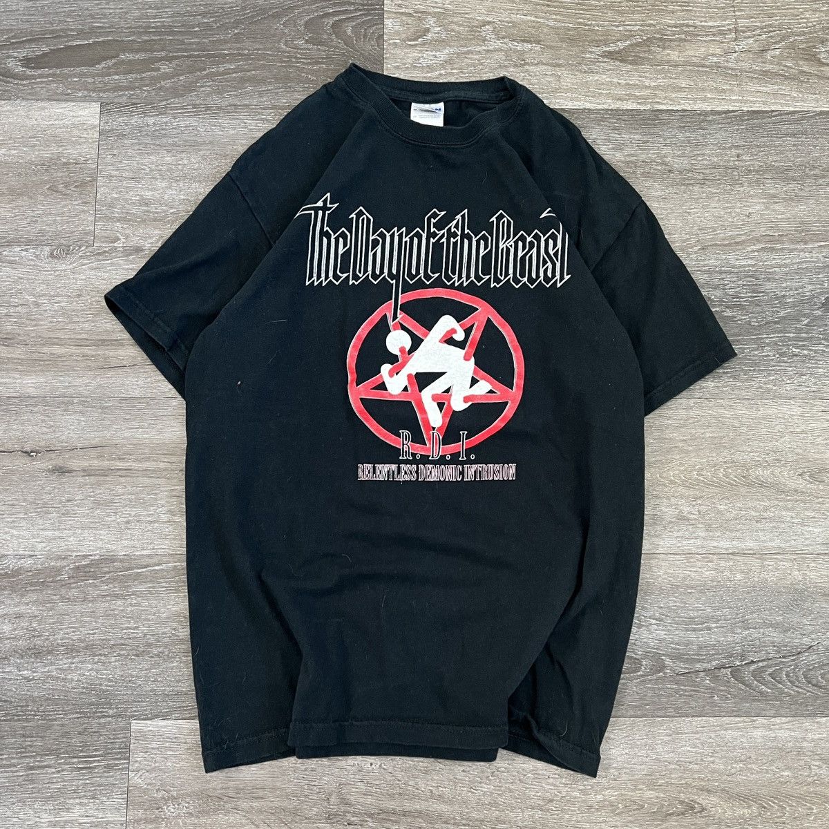 Avant Garde × Band Tees × Vintage Crazy Vintage Y2K pentagram demonic ...