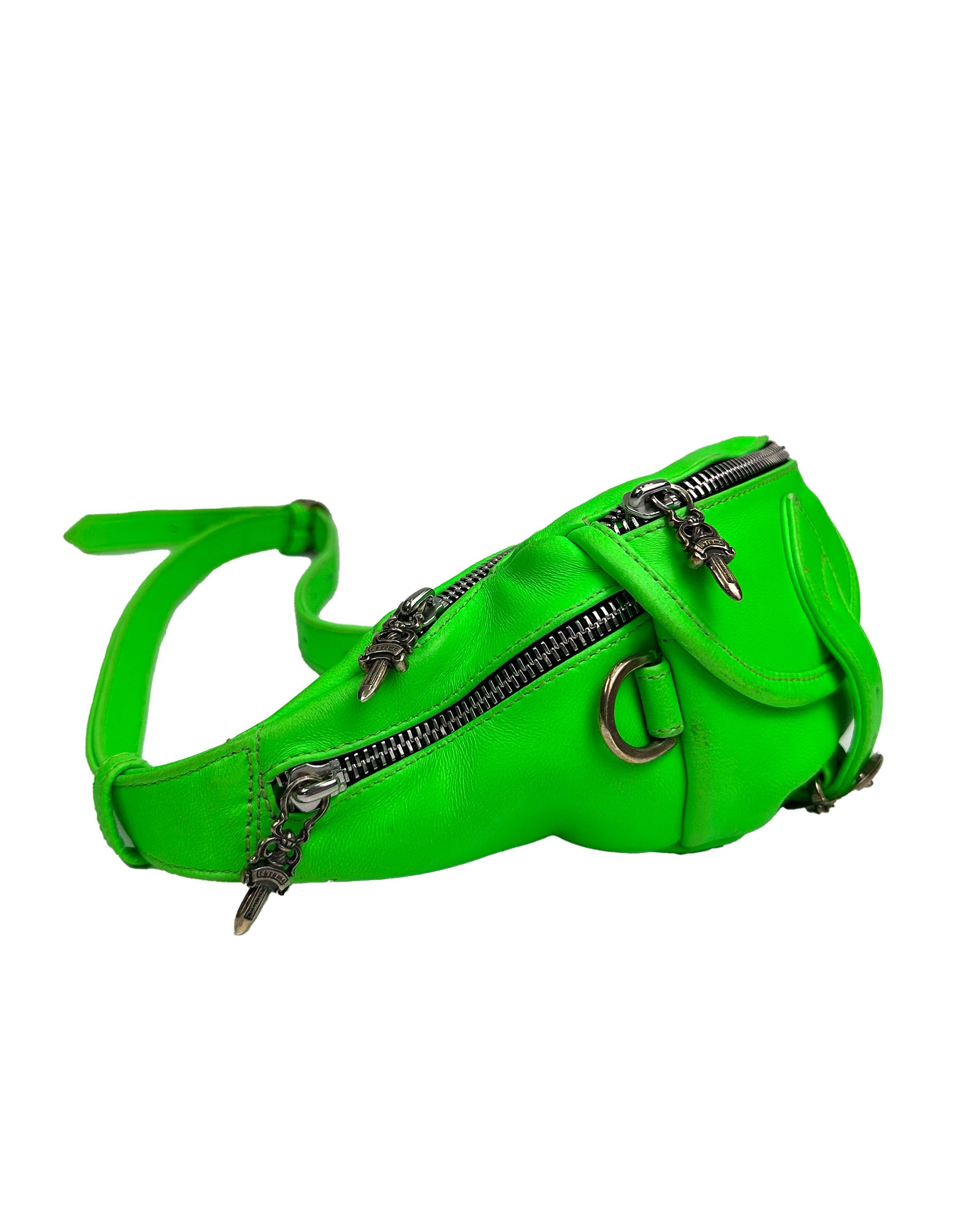 Chrome Hearts 1/1 Custom Green Leather Body Bag Snat Pack | Grailed Chrome Hearts 1/1 Custom Green Leather Body Bag Snat Pack | Grailed