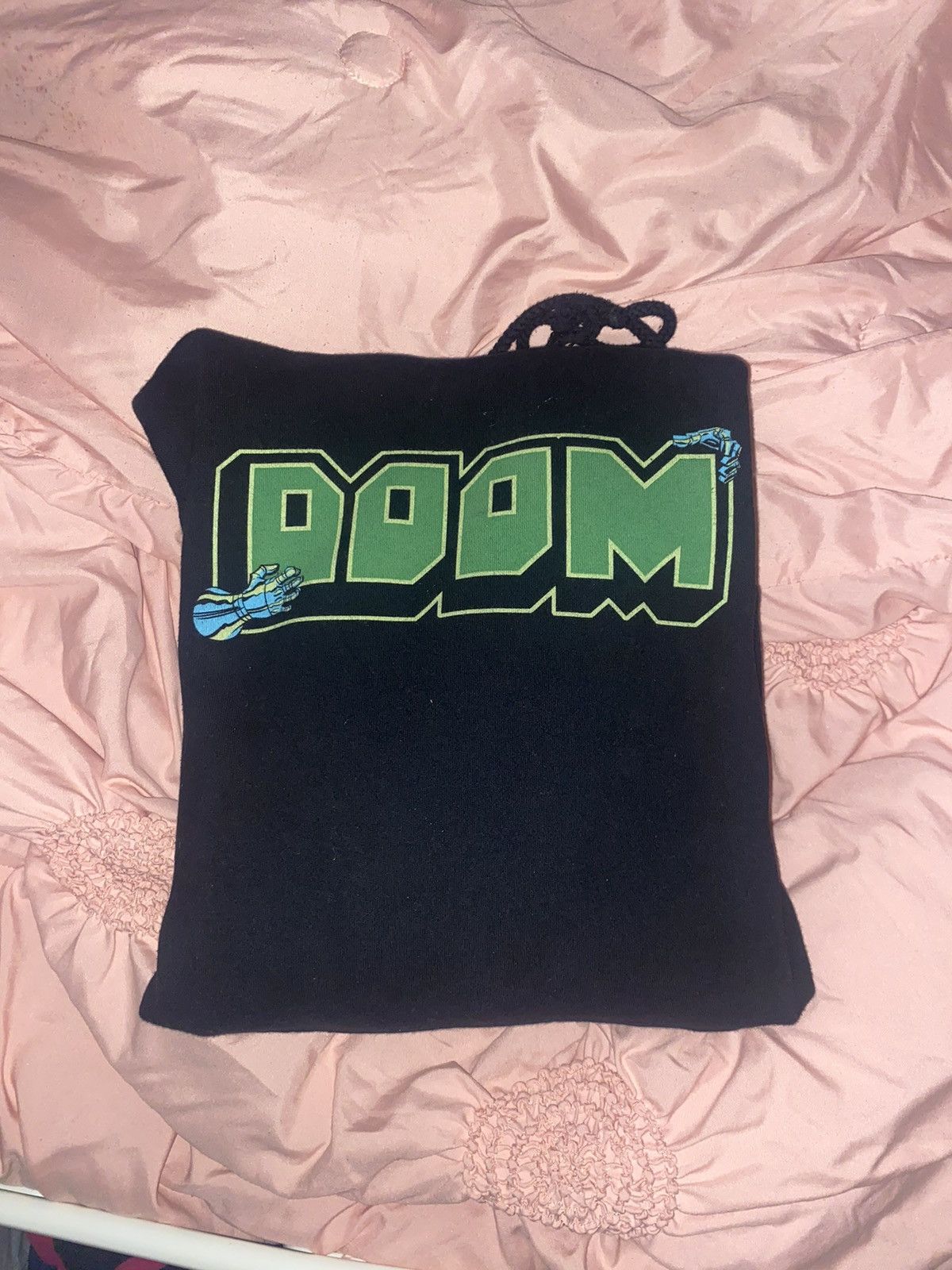 MF Doom MF Doom ‘Gas Drawls’ “Hands of Doom” Black Hoodie | Grailed