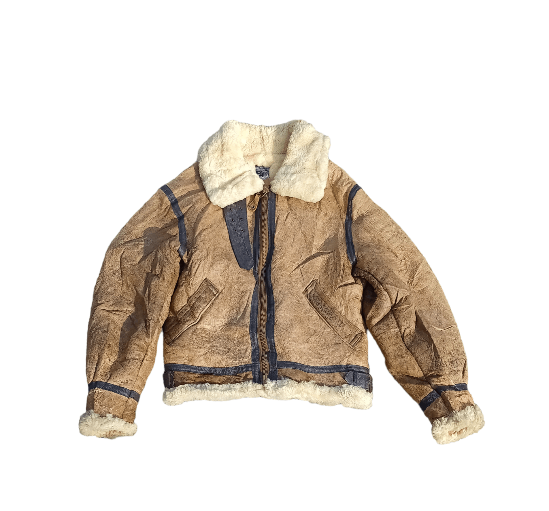 Avirex AVIREX B-3 USAAF shearling sheepskin bomber flight jacket | Grailed
