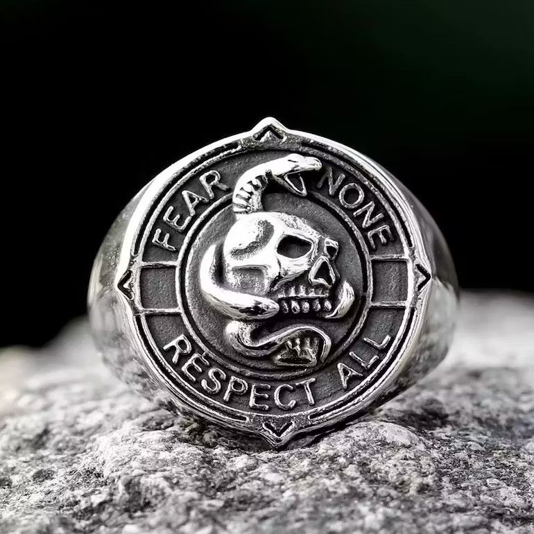 Vintage Viking Punk Rock Gothic Snake Skull Ring🔥🔥🔥 | Grailed