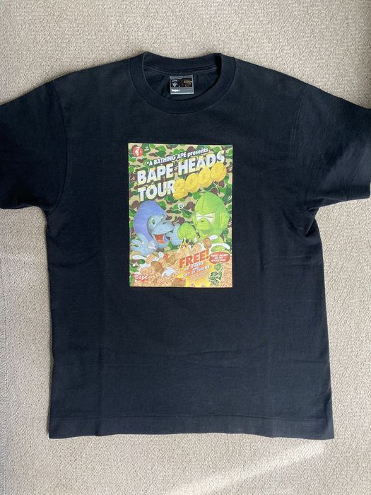 Bape Vintage Bape Heads Tour 2000 Tee | Grailed