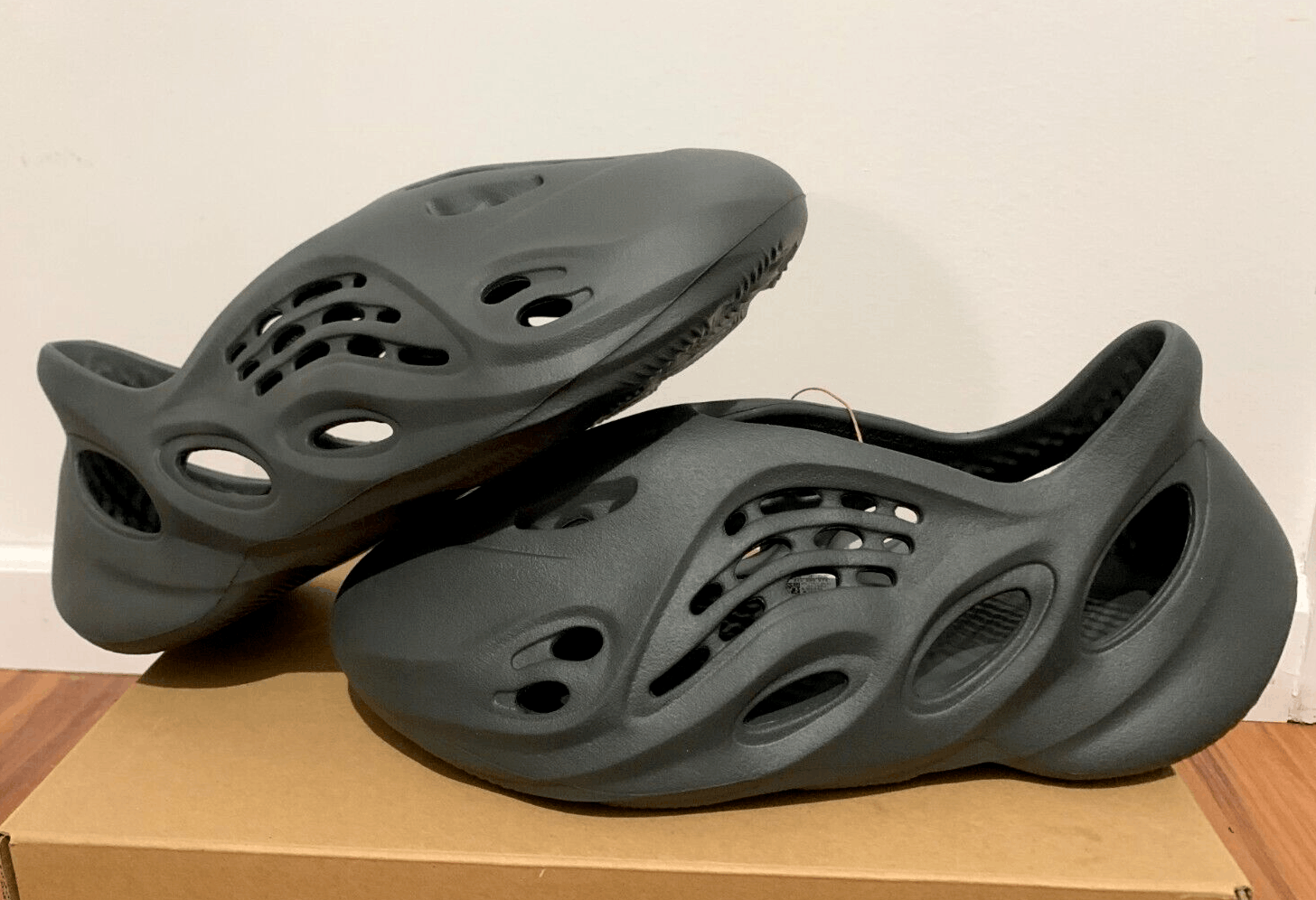 Adidas Foam Runner 'Carbon' | Grailed