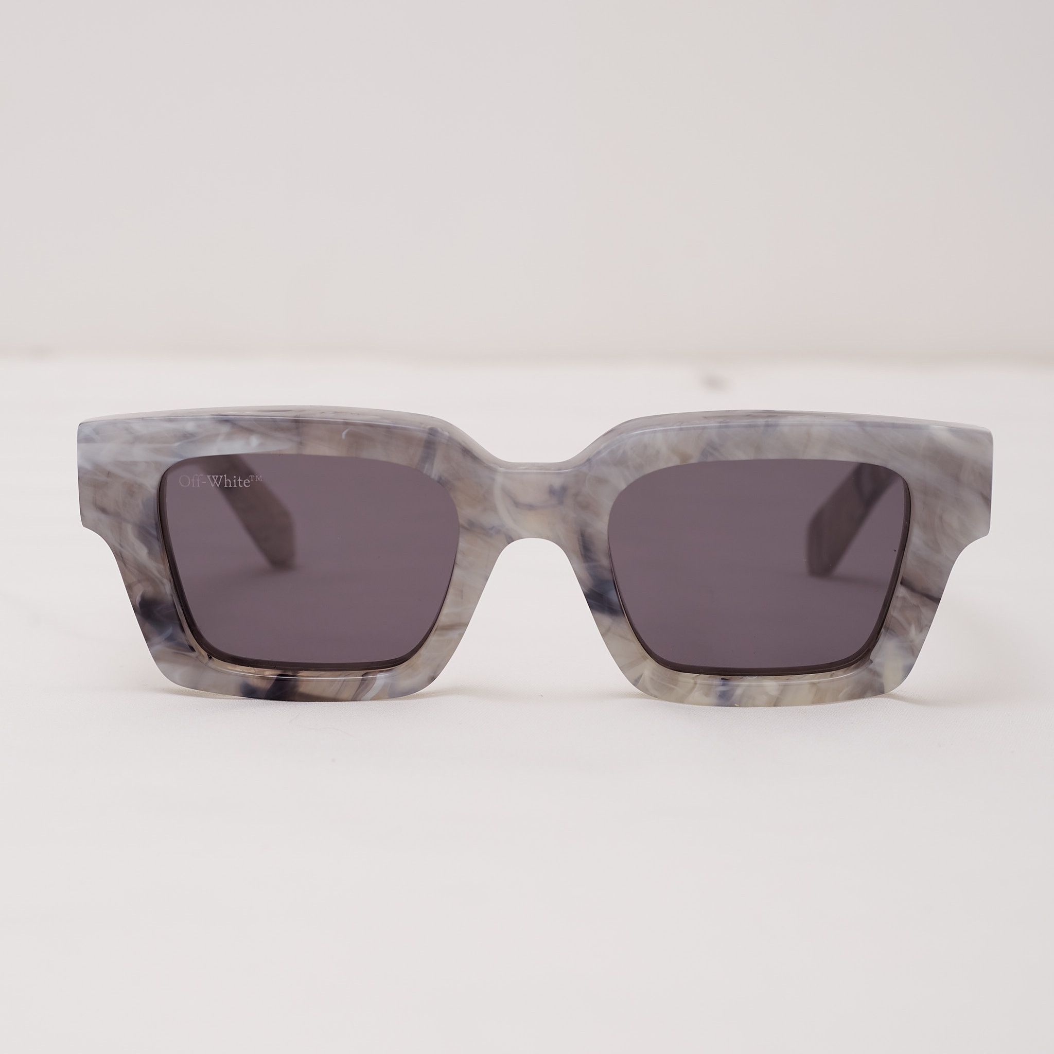 Off-White OFF WHITE RECTANGLE-FRAME VIRGIL SUNGLASSES MARBLE | Grailed