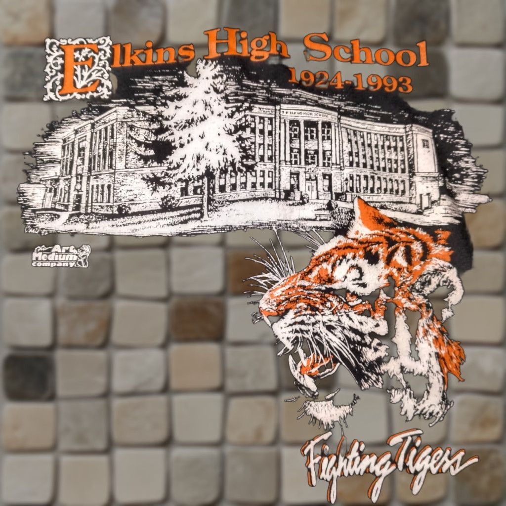 Vintage VINTAGE 1990s Elkins West Virginia High School Shirt Long ...