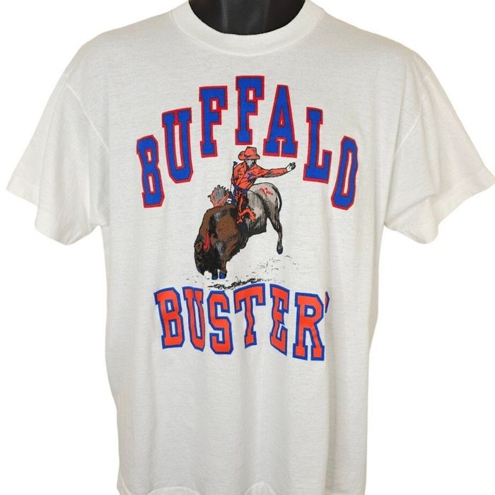 Vintage Buffalo Buster T Shirt Vintage 80s 90s Cowboy Rodeo Western ...