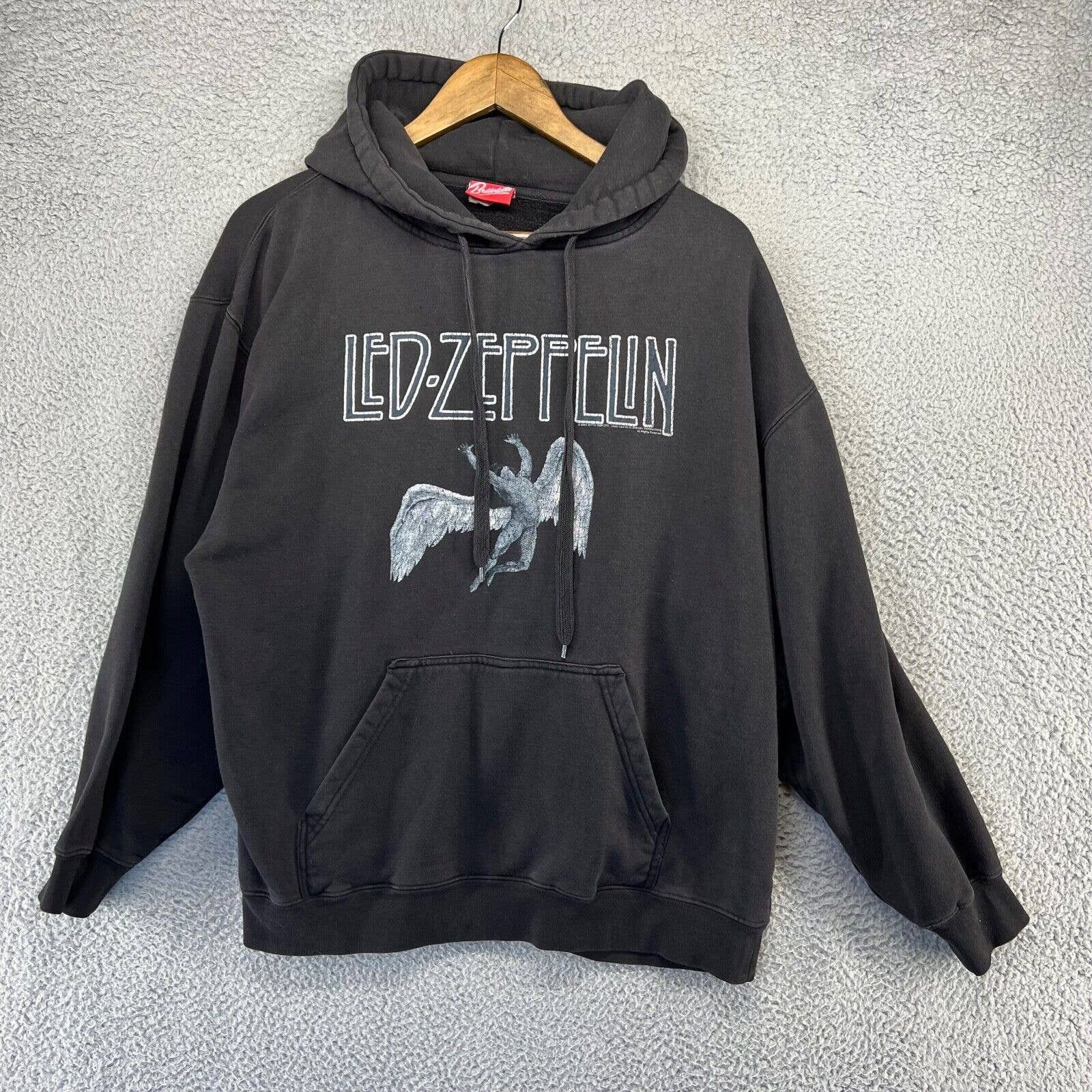 Vintage Vintage Led Zeppelin Sweatshirt Large Black Hoodie Y2K | Grailed