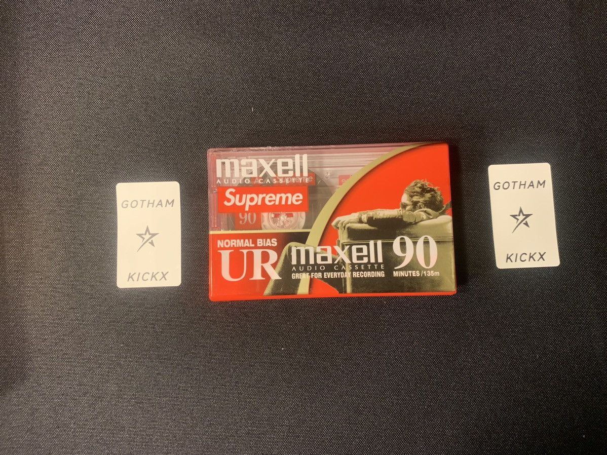 Hypebeast × Streetwear × Supreme Supreme x Maxell Cassette Tape 90 Min ...