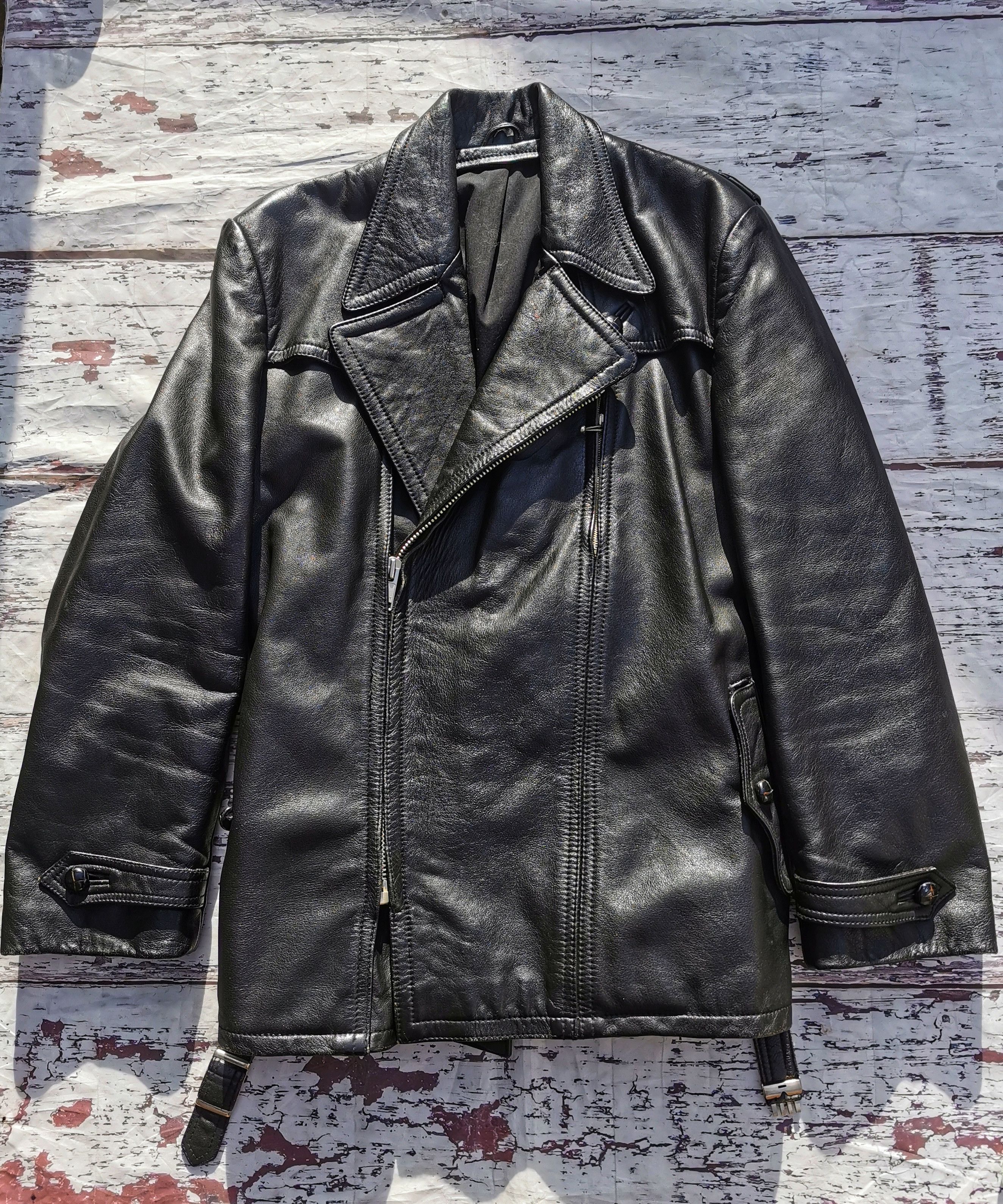 Vintage Black vintage heavy ramones leather jacket | Grailed