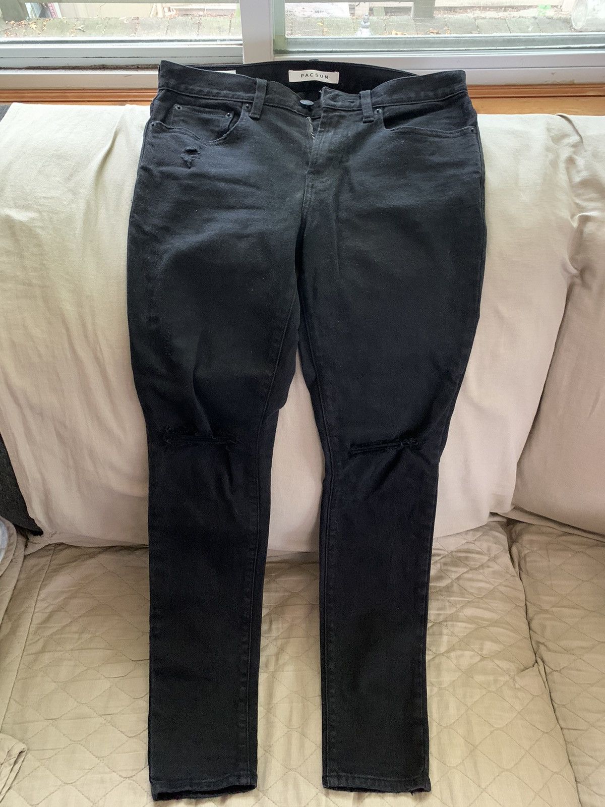 Pacsun Pacsun Ripped Black Jeans | Grailed