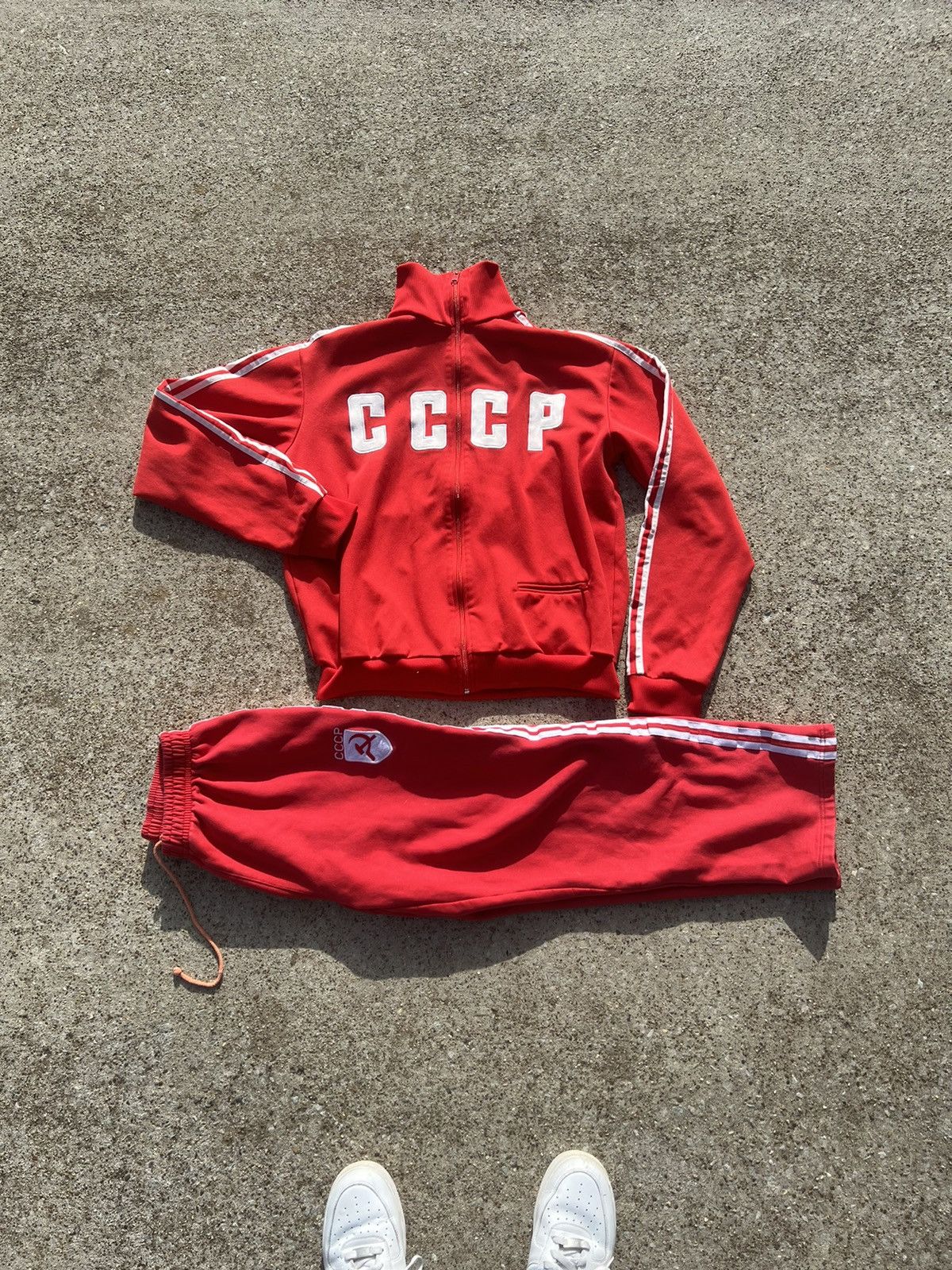 Adidas RARE 90's CCCP / USSR TRACKSUIT FULL SET | Grailed