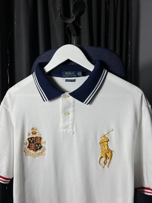 Polo Ralph Lauren Polo Ralph Lauren Gold Polo Horse Logo Polo Shirt ...