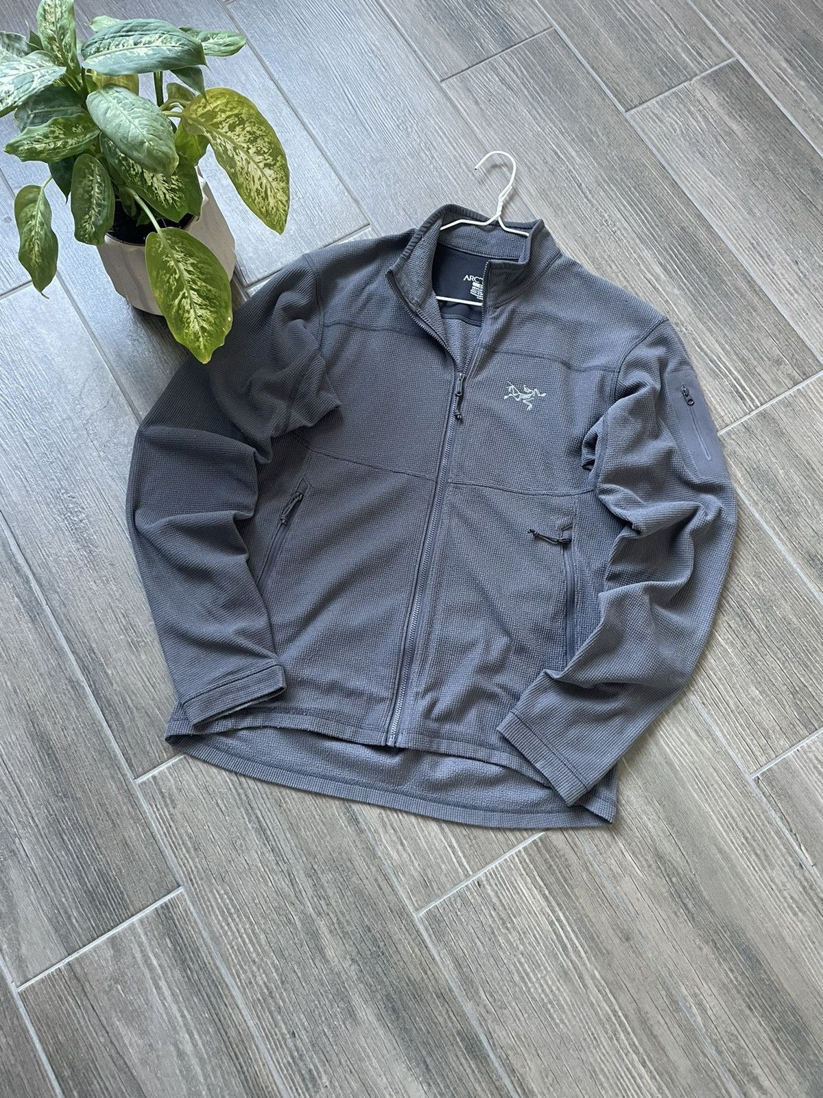Arc'Teryx × Outdoor Life × Vintage Arcteryx grey full zip fleece hoodie ...