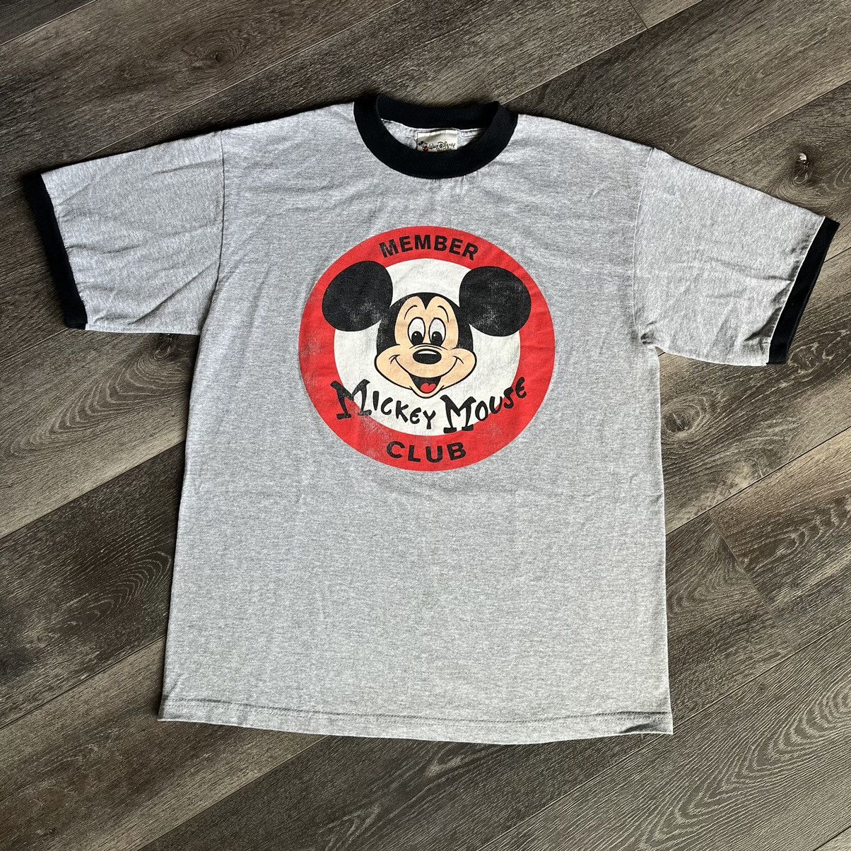 Vintage Vintage 2000s Mickey Mouse Club Member Ringer Logo Tee Shirt ...