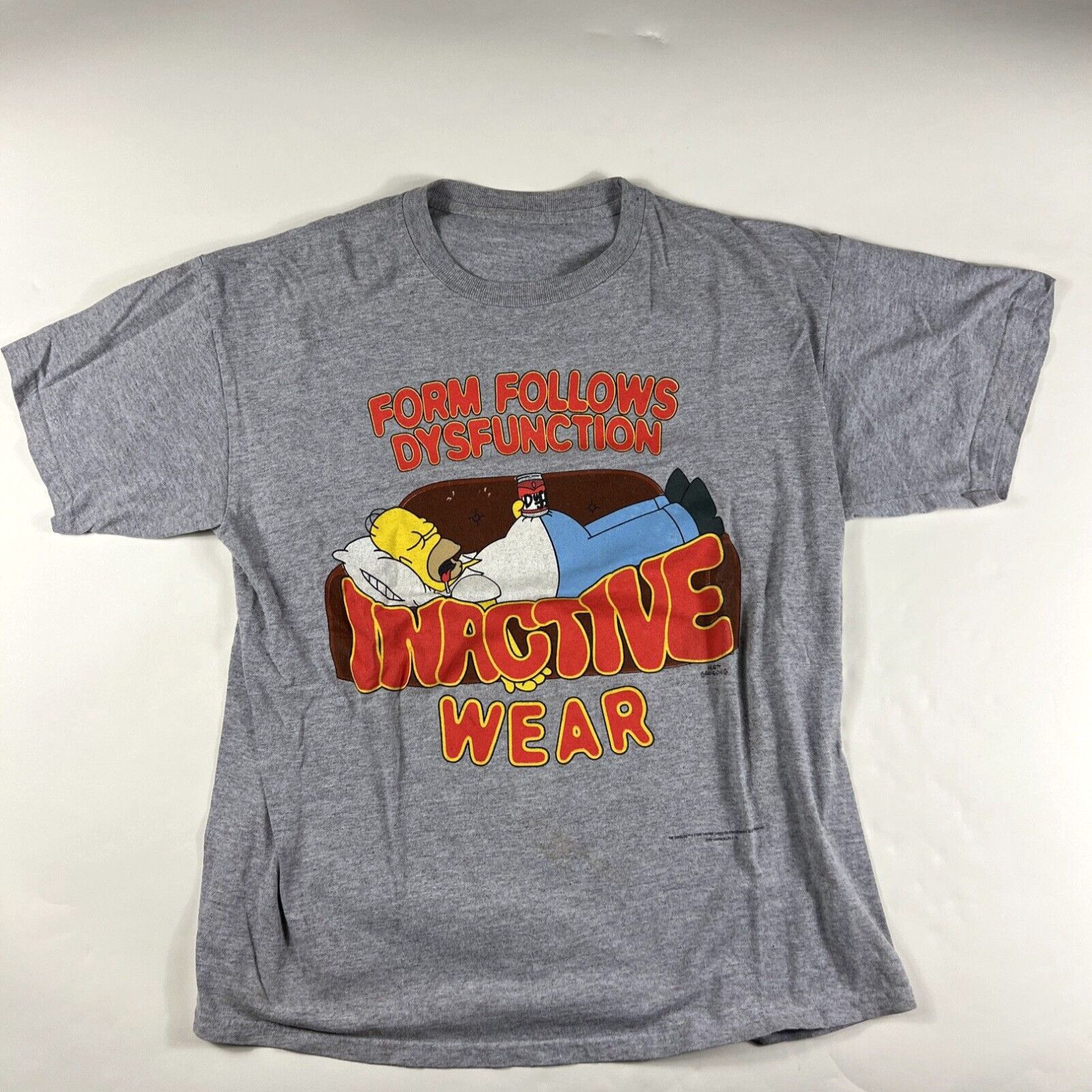 Vintage Vintage 1998 homer simpson Shirt XL Form Follows Dysfunction ...