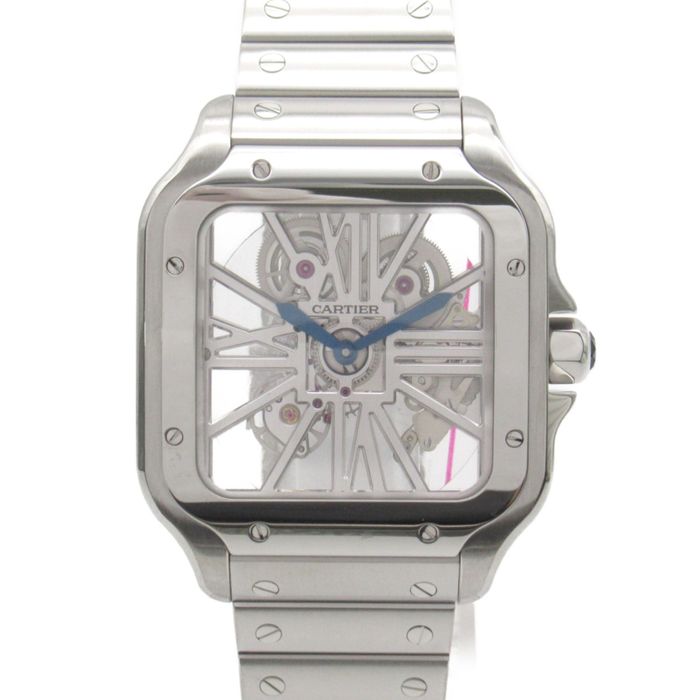 Cartier CARTIER Santos de Cartier Skeleton LM Wrist Watch Wrist Watch ...