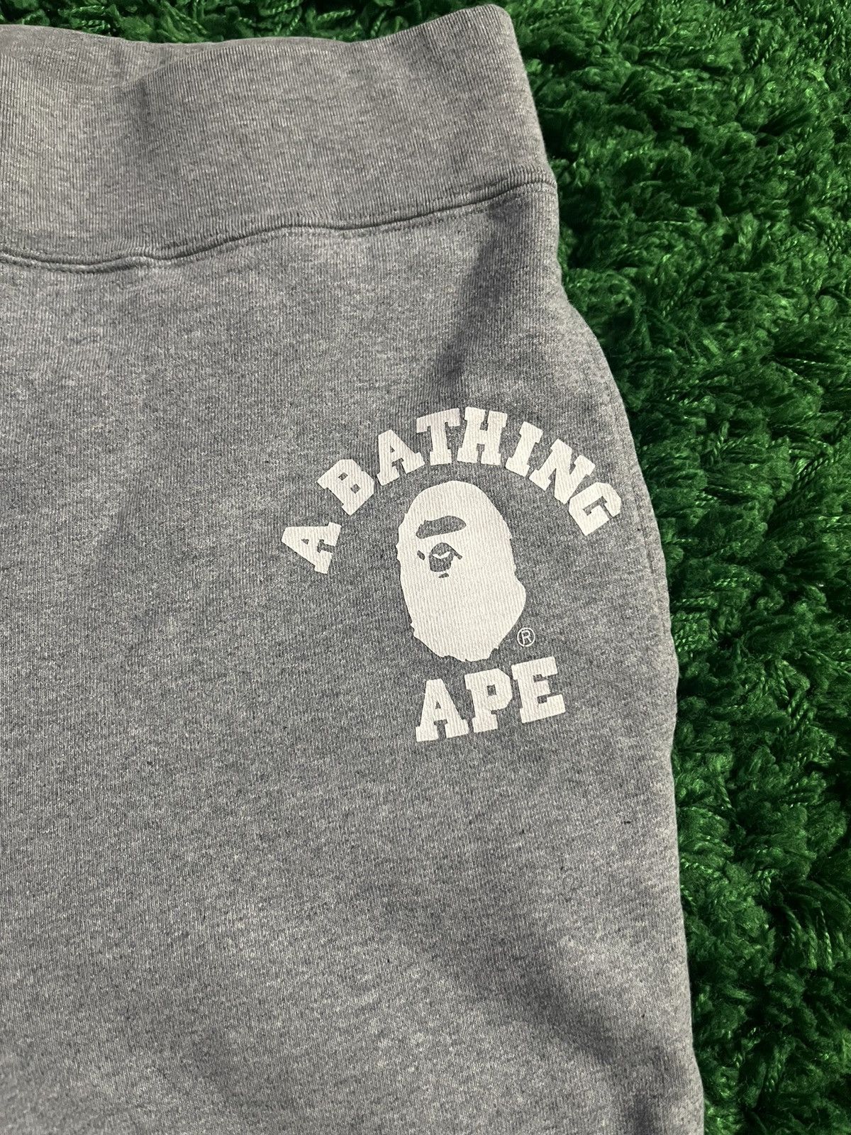 Bape Grey BAPE Joggers | Grailed