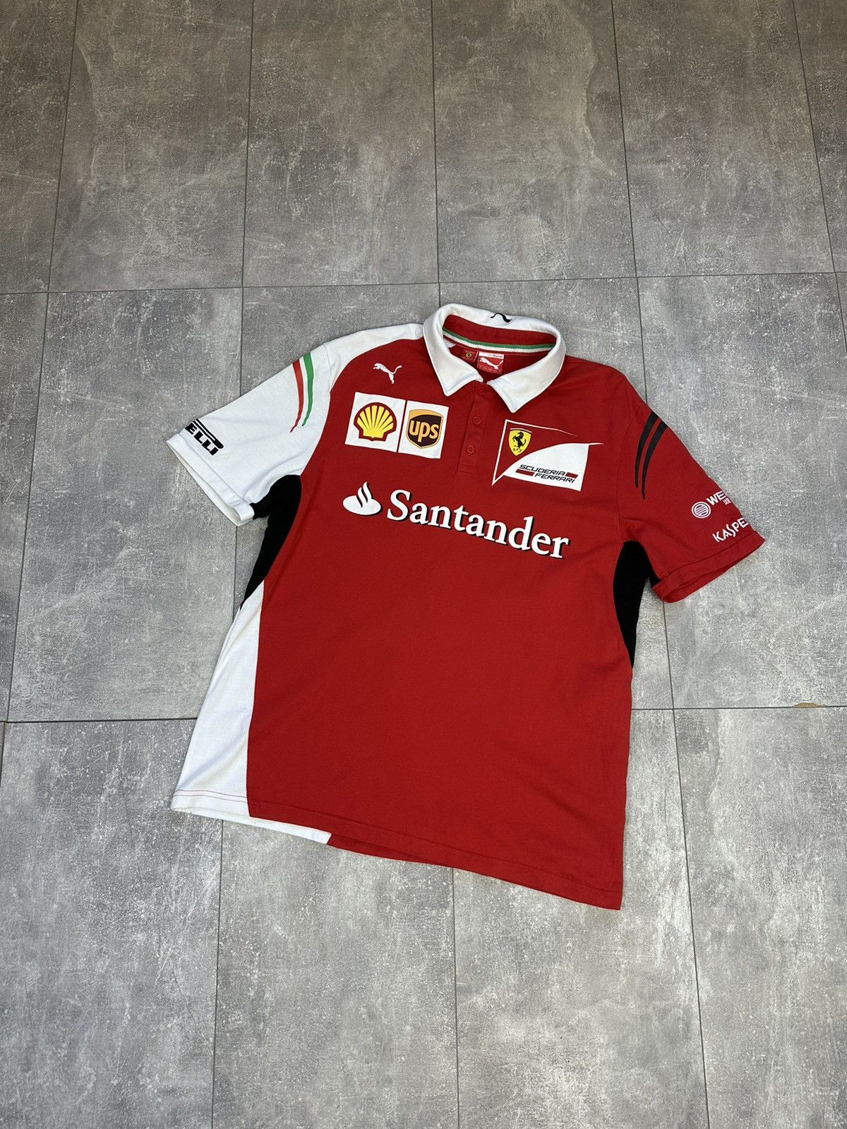 Ferrari × Formula 1 × Puma Men’s red polo Puma Ferrari formula uno ...
