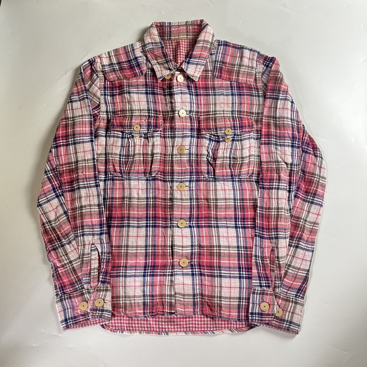 Nigel Cabourn 🌪️BLACK FRIDAY 🔥 plaid flanel shirt reversible | Grailed