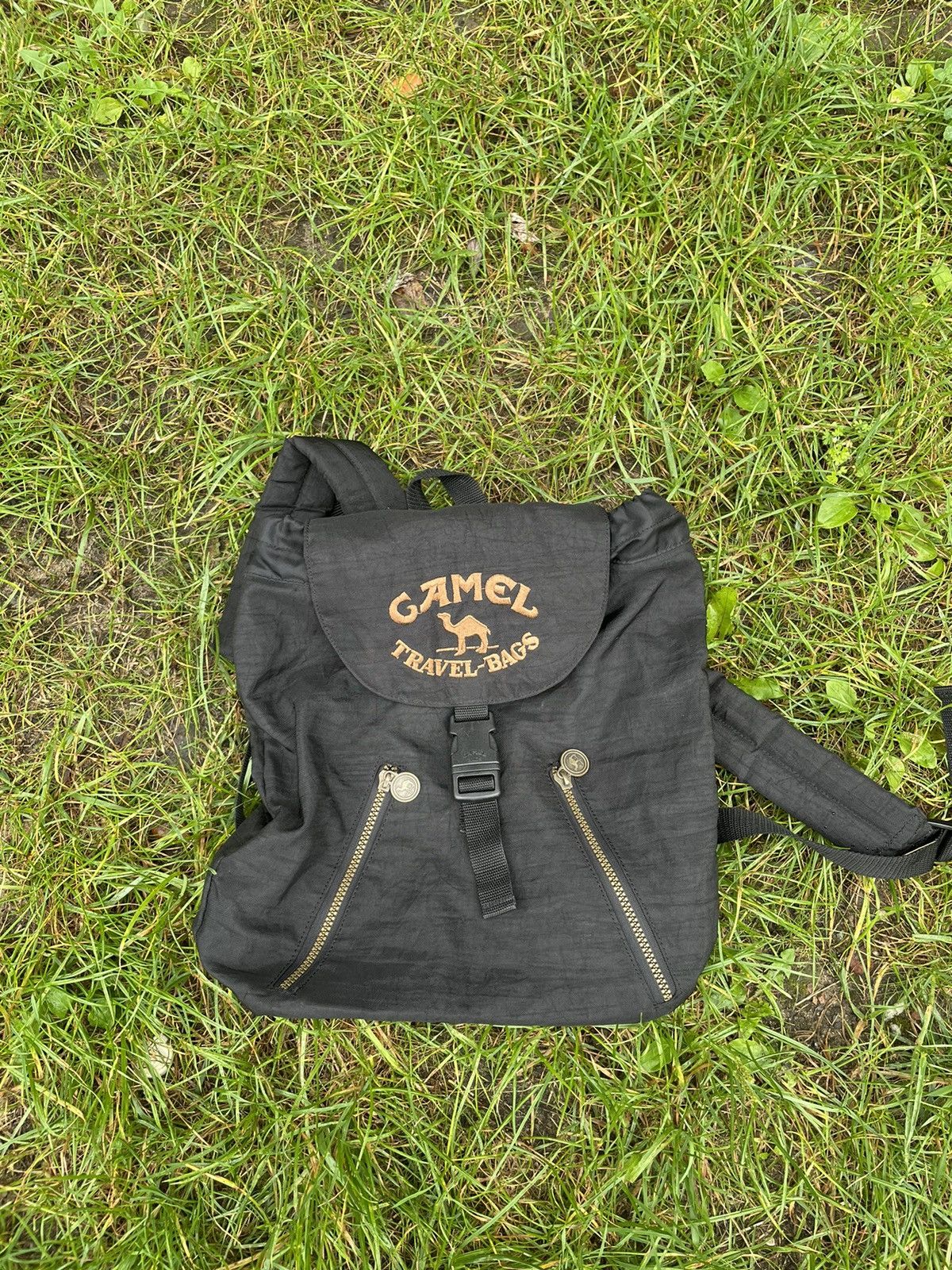 Backpack × Camel × Vintage vintage camel logo cigarettes black backpack ...