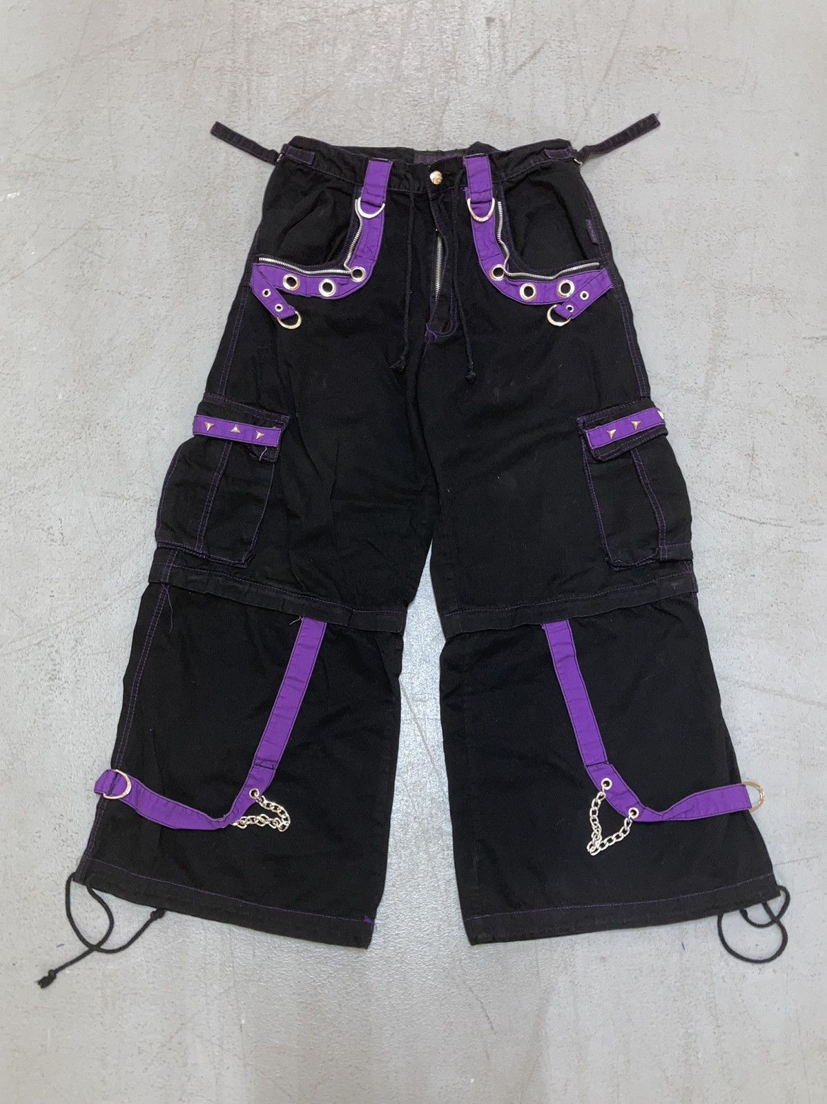 Vintage CRAZY VINTAGE Y2K TRIPP NYC SKATER WIDE LEG RAVE PANTS | Grailed