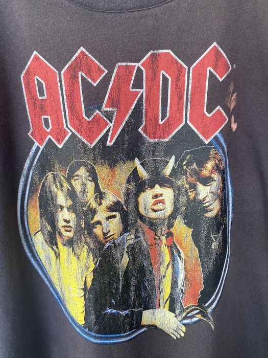 Vintage 🔥Crazy Distressed ACDC Highway To The Hell Band Tees Tshirt ...