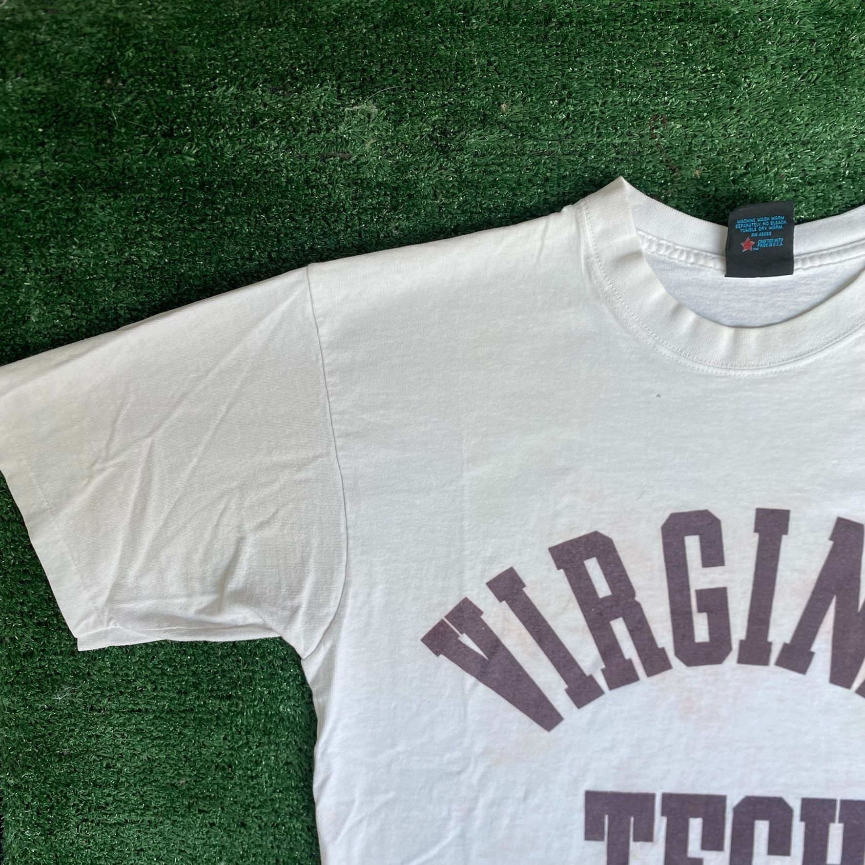 Soffe × Vintage Vintage 90s Virginia Tech Shirt College University Logo ...