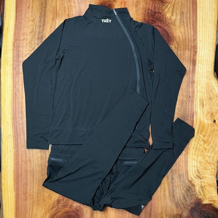 Vintage Men's One Piece TUXY Hooded Zip Front Sweatsuit Gym Lounge Wear ...