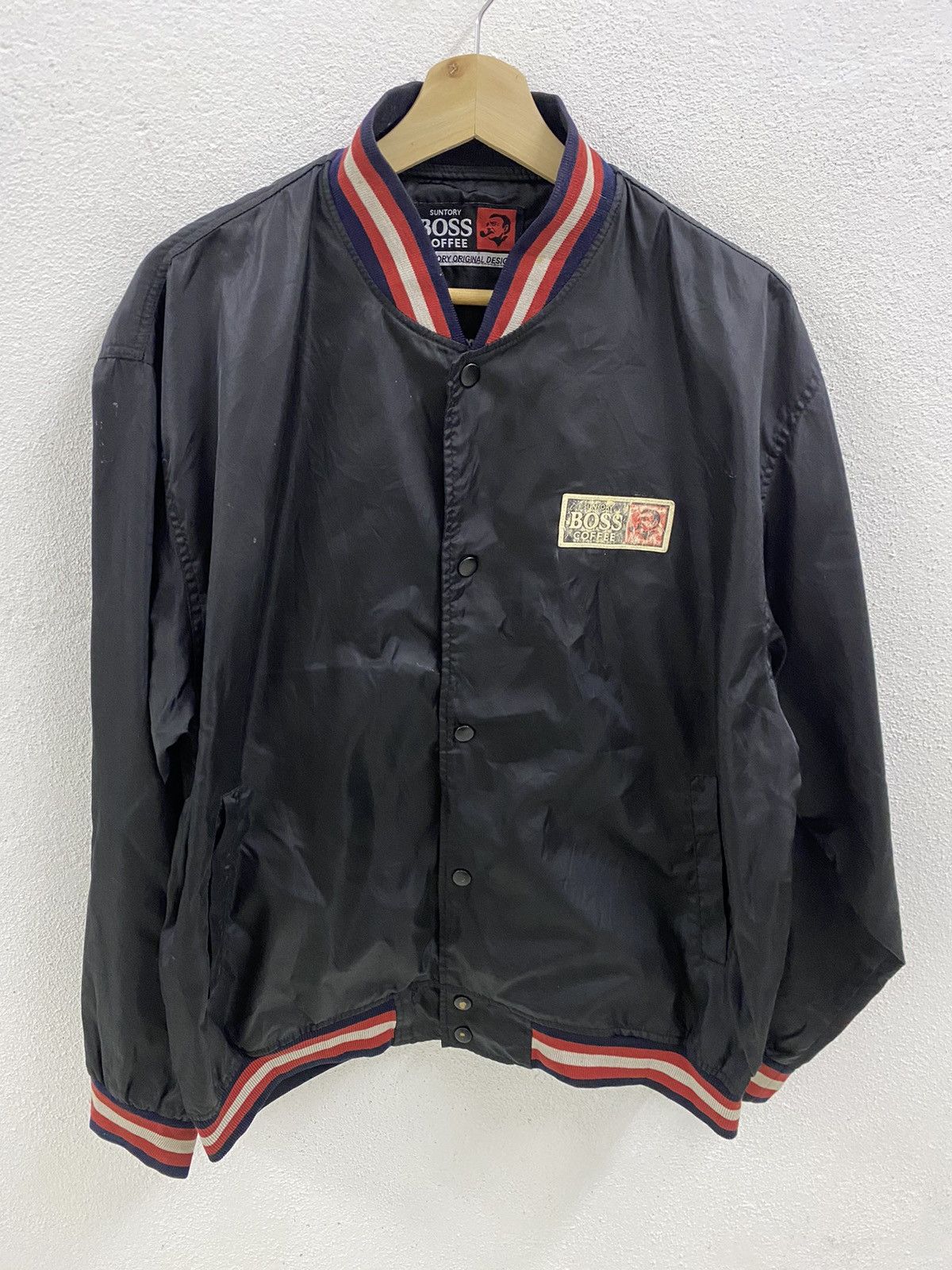 Vintage ⚡️Rare⚡️Suntory Boss Coffee Racing Brands Windbreaker | Grailed