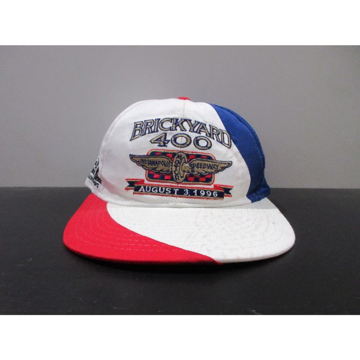 NASCAR VINTAGE Nascar Hat Cap Snap Back White Red Brickyard 400 Racing ... NASCAR VINTAGE Nascar Hat Cap Snap Back White Red Brickyard 400 Racing ...