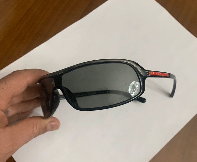 Prada × Vintage PRADA Sunglasses Sport Luna Rossa Wrap Shield Mask Red ...