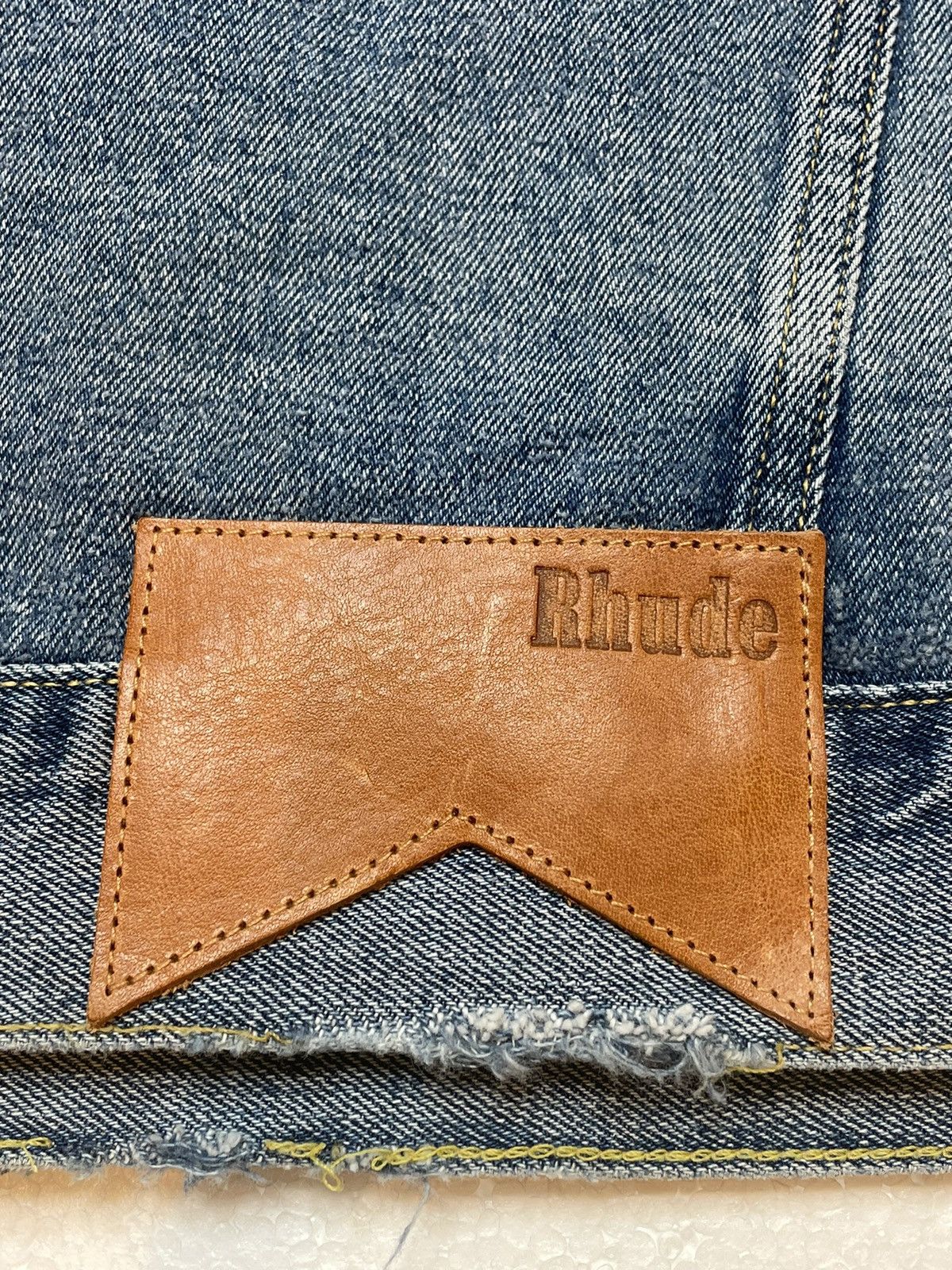 Rhude Rhude x MCLAREN Denim Embroidered Jacket AUTHENTIC | Grailed