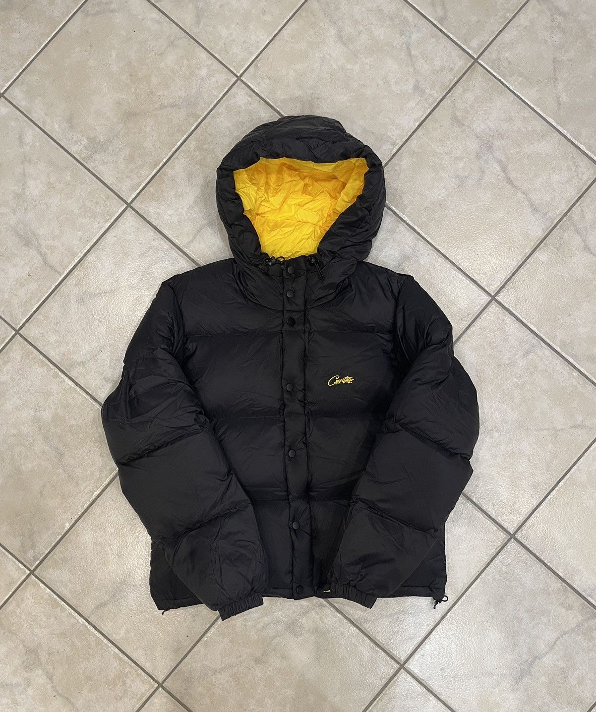 Corteiz Corteiz Bolo V2 Jacket Black and Yellow | Grailed
