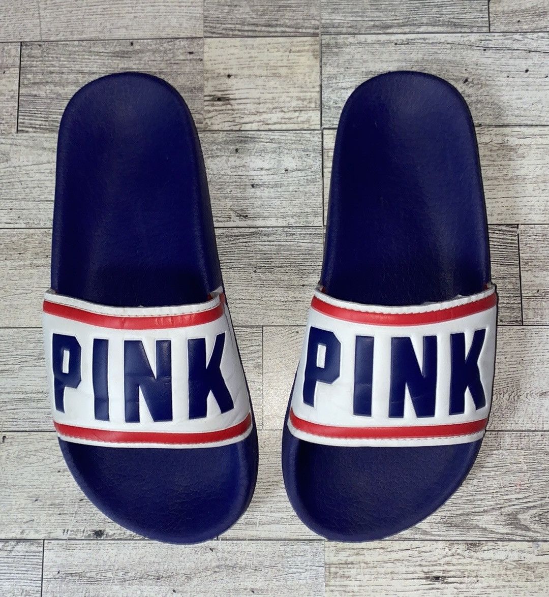 Pink × Victoria's Secret VS Pink, Red, White, & Blue, Women’s Sliders ...