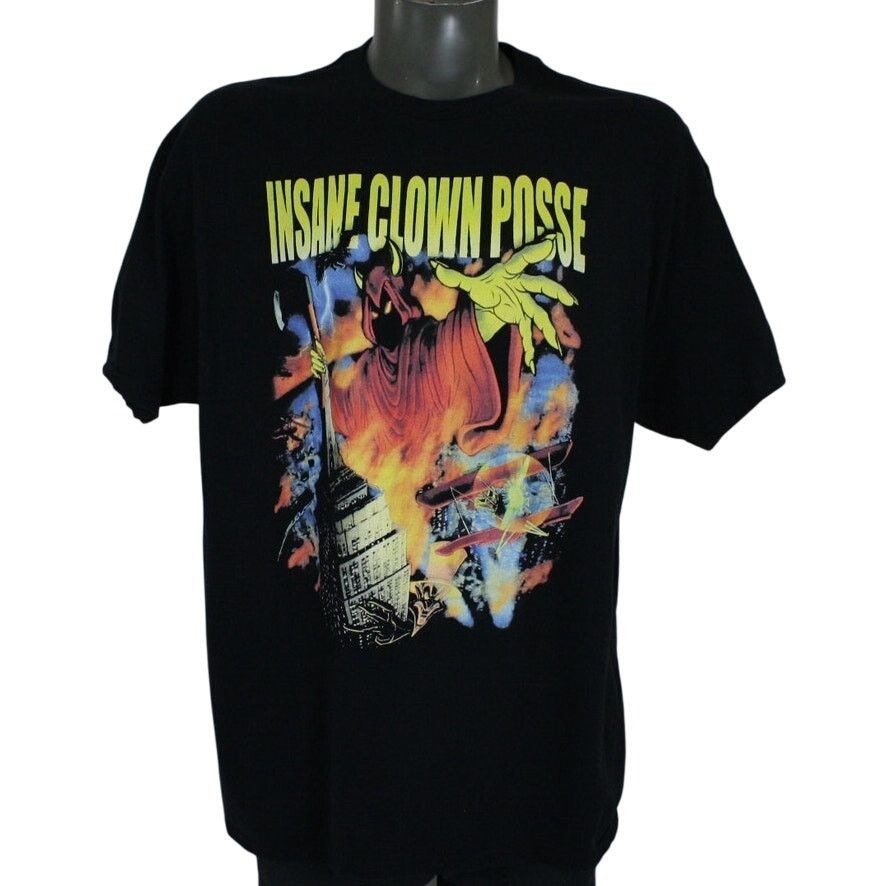Band Tees × Gildan ICP Insane Clown Posse Graphic Logo Black T-Shirt ...