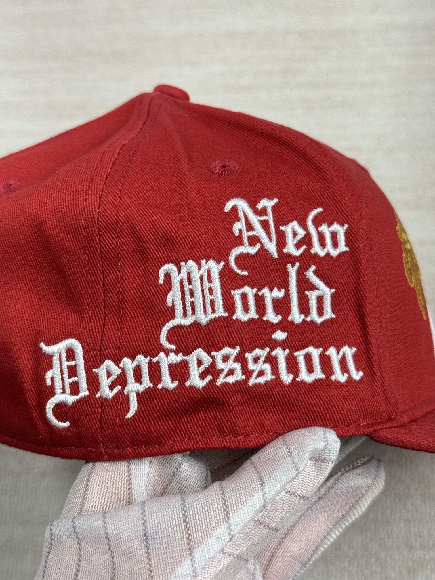 G59 Records new world depression fitted hat | Grailed