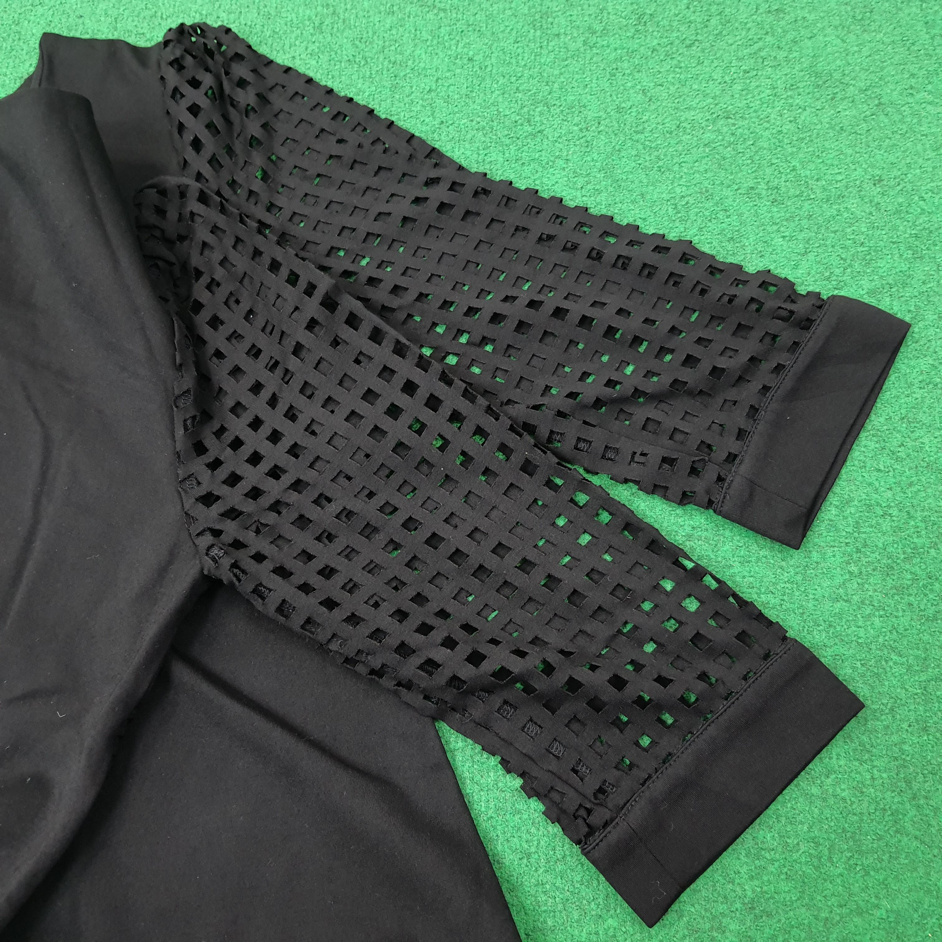 Maison Margiela Maison Margiela Line 7 Perforated Mesh Panel Dress ...