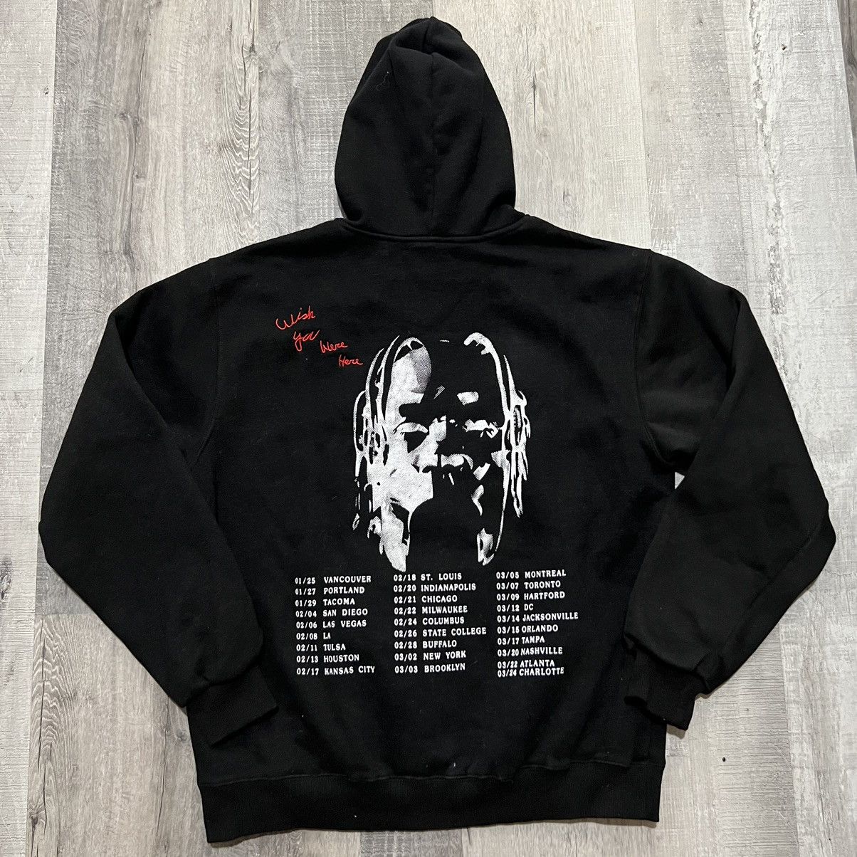 Travis Scott Travis Scott Astroworld Tour Merch Wish You Were Here ...